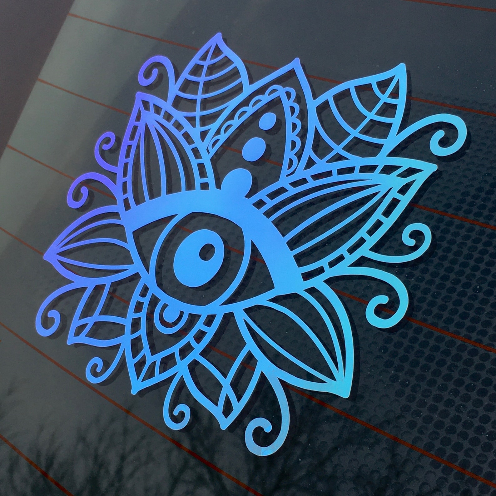 Lotus Flower Third Eye Decal | Lotus Flower Decal | Lotus Flower Car ...