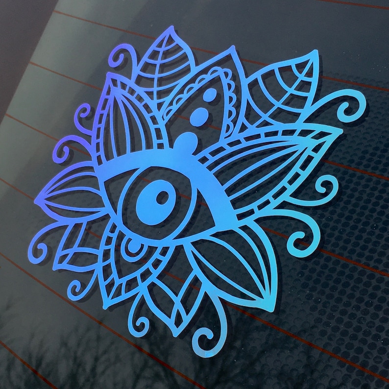 Lotus Flower Third Eye Decal Lotus Flower Decal Lotus - Etsy