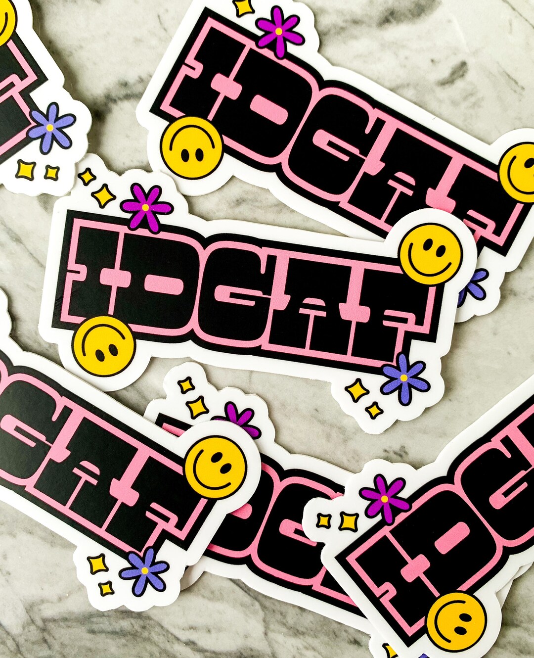 IDGAF Sticker | Who Cares Sticker | Funny Sticker | Groovy Sticker ...