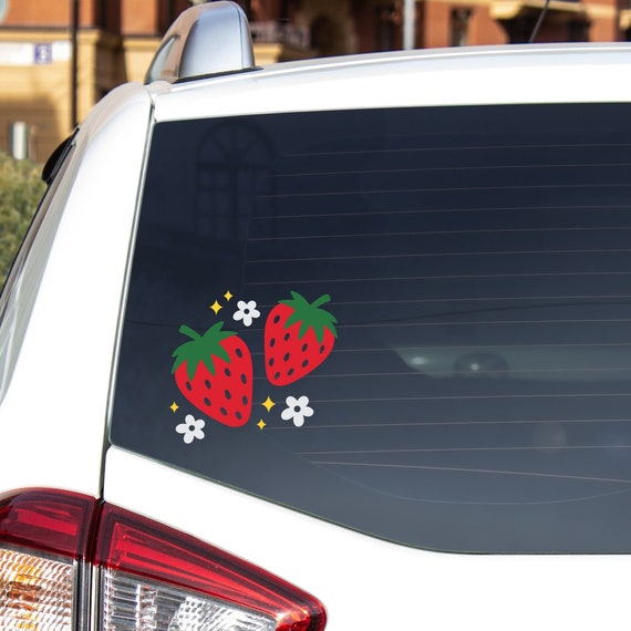 Strawberry Vinyl Decal Strawberry Car Decal Strawberry - Etsy