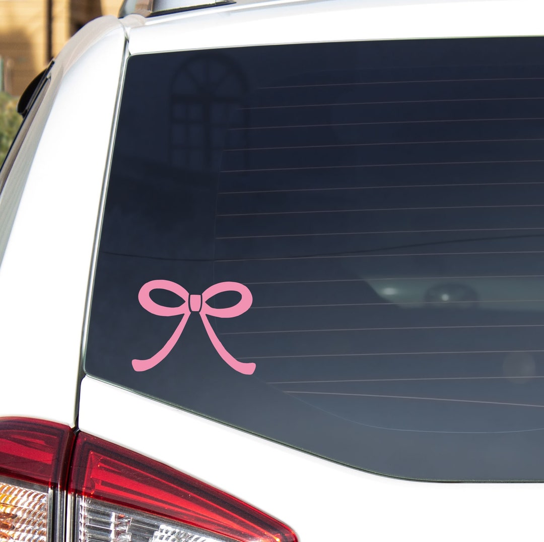 Bow Decal | Bow Car Decal | Bow Sticker | Cute Bow Decal | Coquette ...