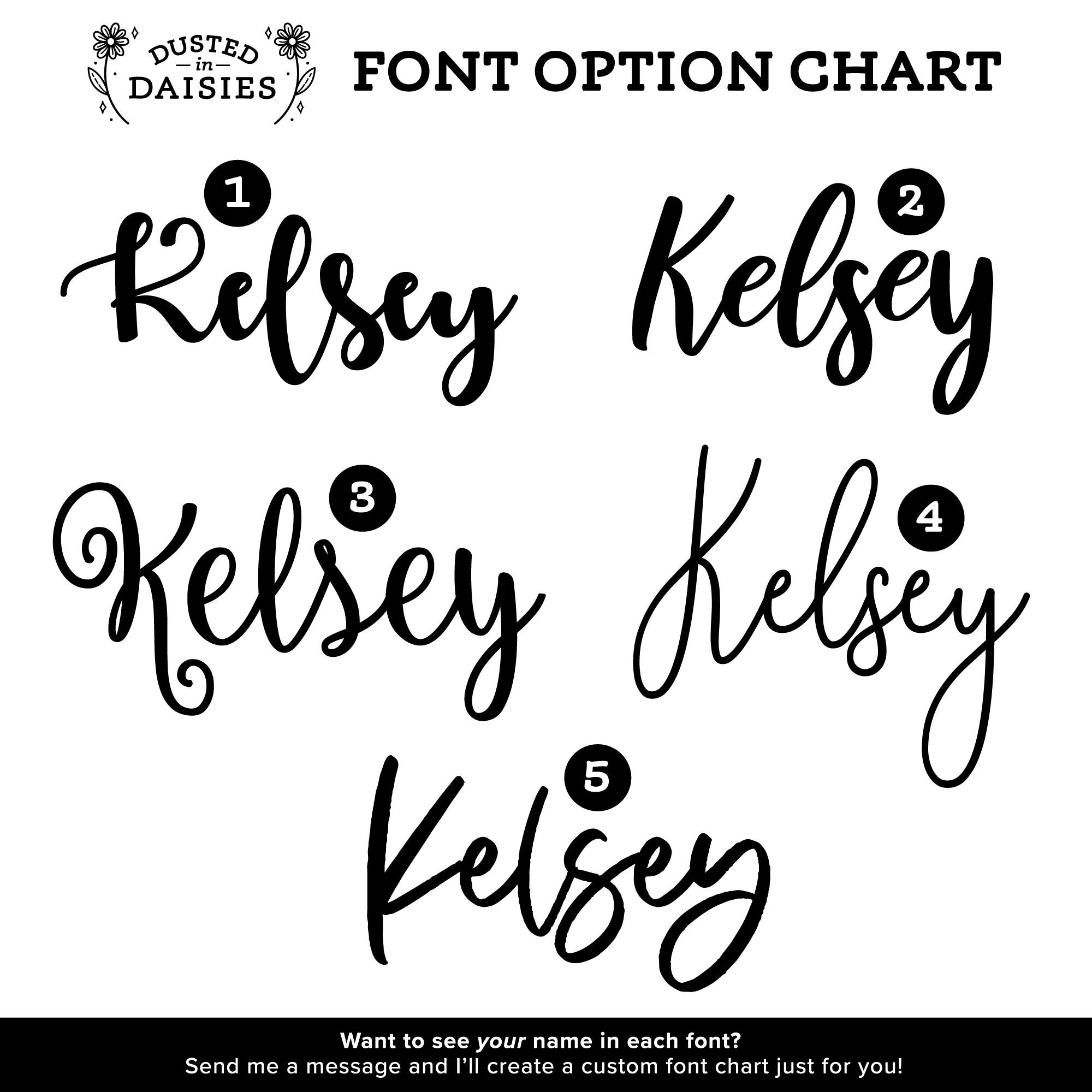 Daisy Name Vinyl Decal Daisy Decal Daisy Sticker Name - Etsy