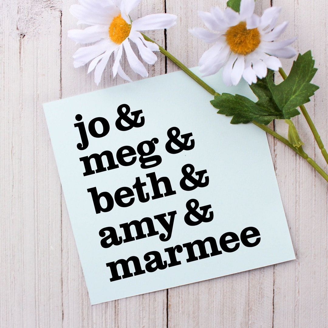 Little Women Vinyl Decal | Jo March Sticker | March Sisters Sticker ...