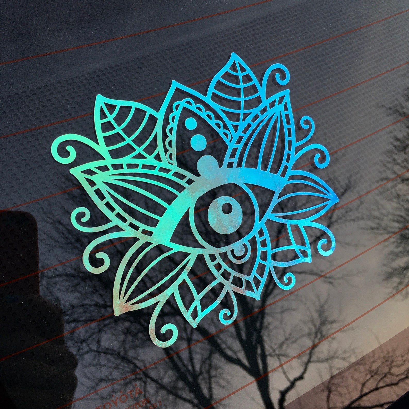 Lotus Flower Third Eye Decal | Lotus Flower Decal | Lotus Flower Car ...