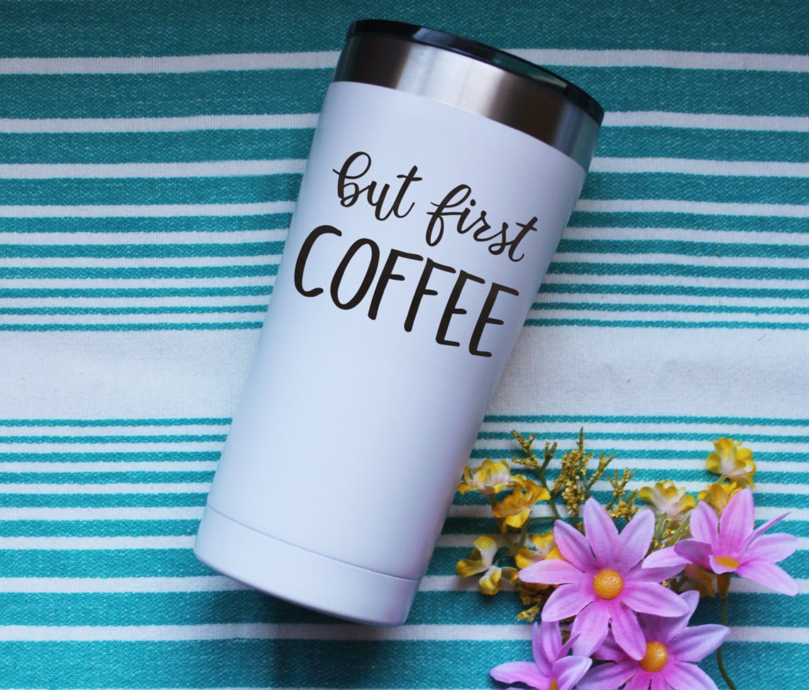 But First Coffee Vinyl Decal | Coffee Decal | Coffee Maker Decal ...