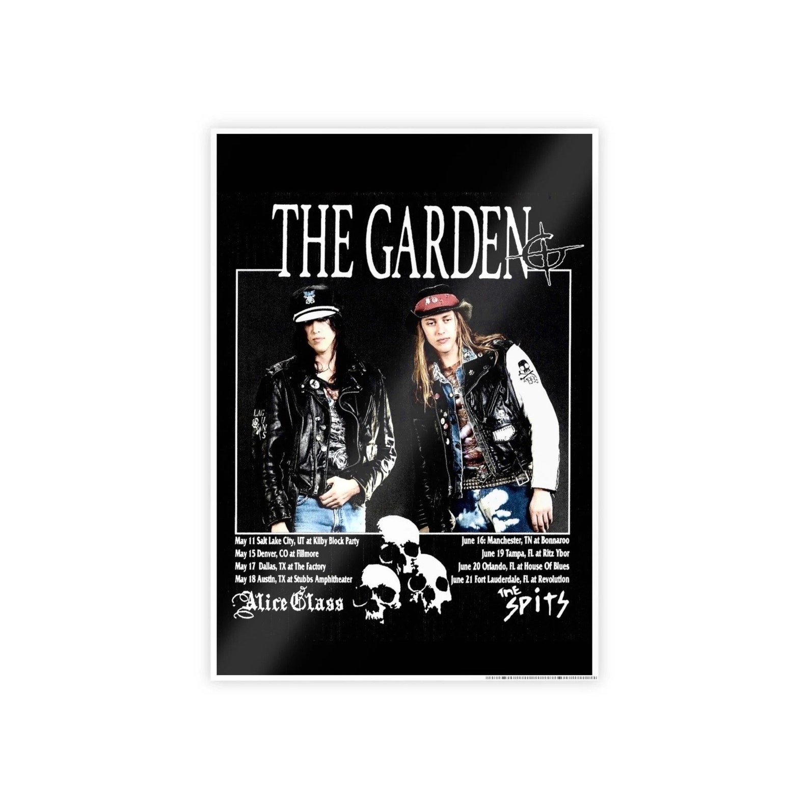 The Garden Tour Skull Jester Clown Black Poster 16x20 Alternative Rock ...