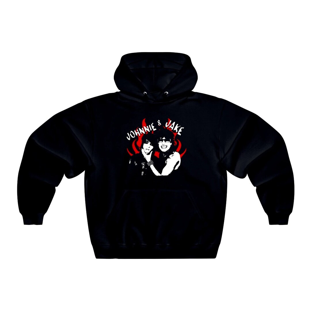 Jake Webber Johnnie Guilbert Flame Heavyweight Black Cotton Hoodie ...