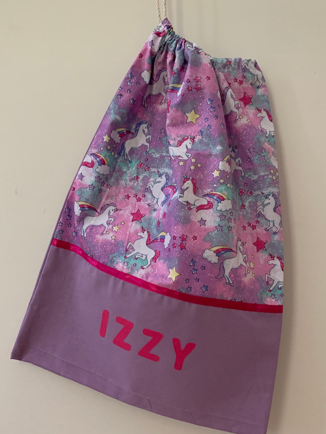 Children's Personalised Library Bag / Book Bags - Unicorns- - Etsy