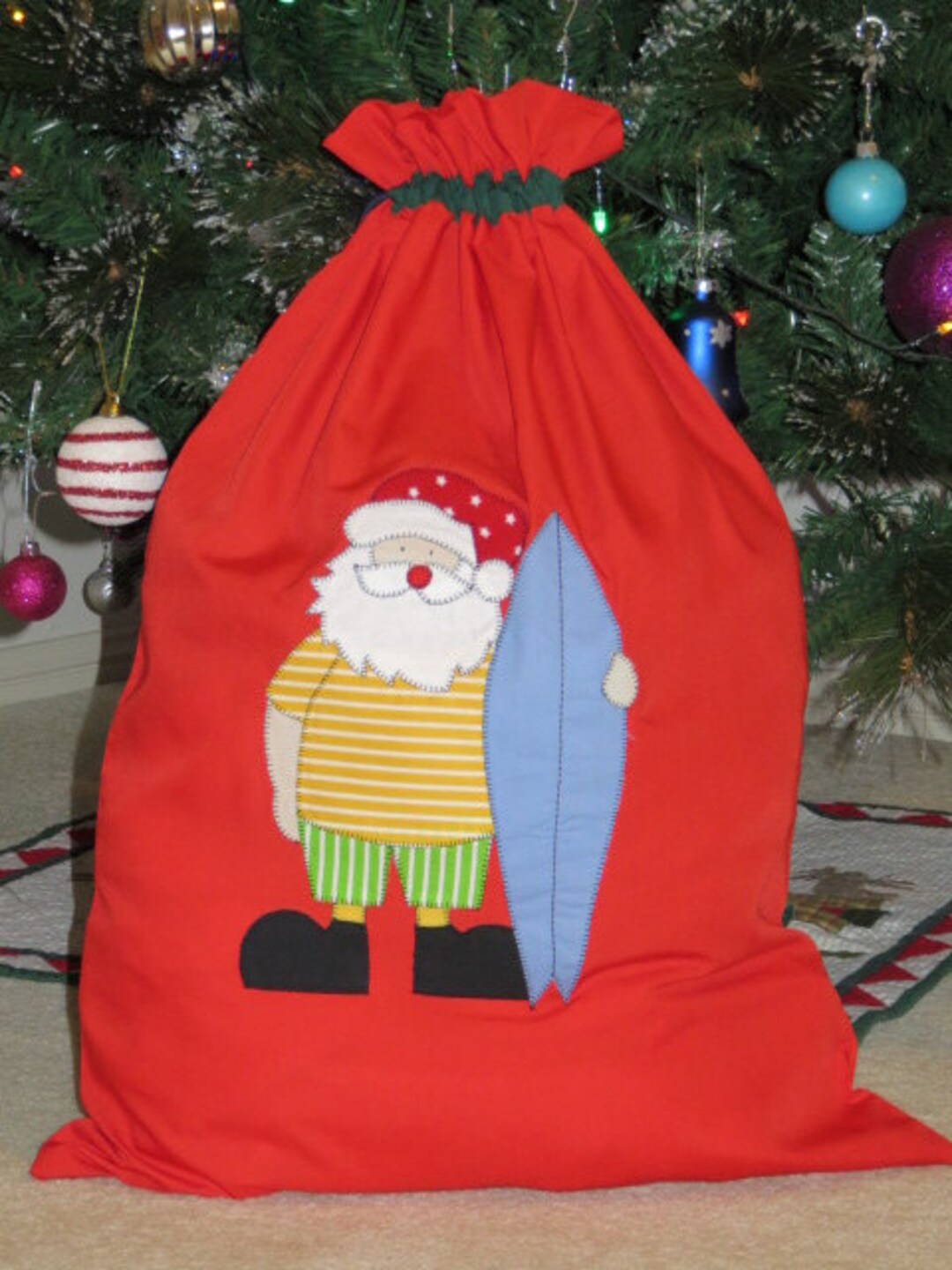 Christmas/santa Sack AUSSIE SANTA DESIGN - Etsy