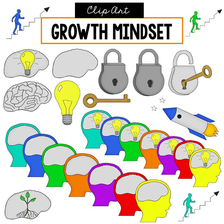 Growth Mindset Digital Clip Art - Etsy