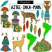 Aztec Inca and Maya Digital Clip Art Images - Etsy