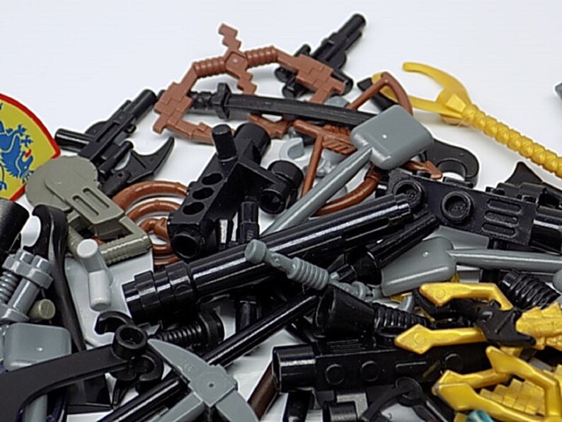 LEGO 50 Piece Minifigs Accessories Lot Weapons Guns Tools - Etsy
