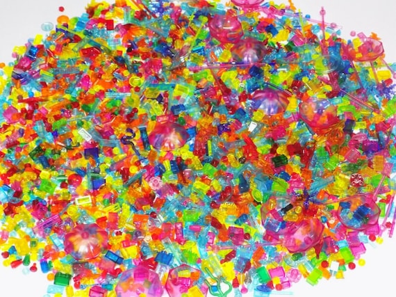 Lego 250 Pc Transparent Translucent Building Pieces - Etsy