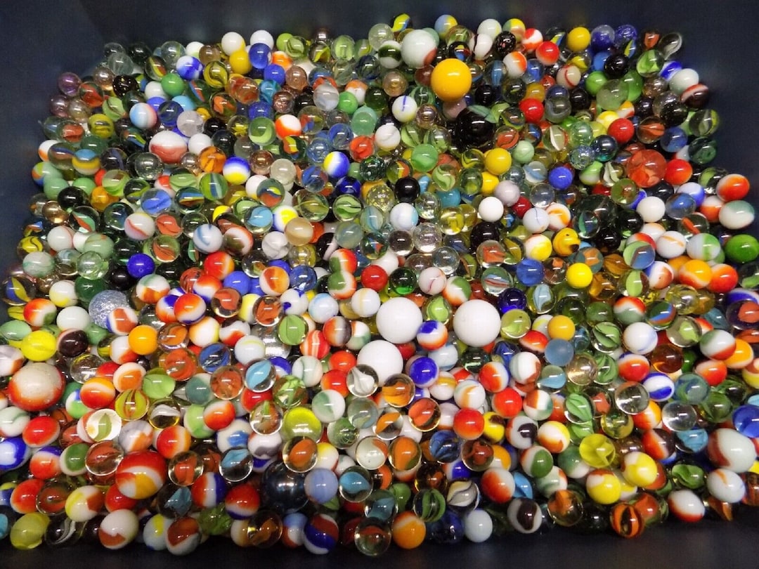 Mixed Lot 55 Assorted Old Vintage to Modern Colorful Glass Marbles - Etsy