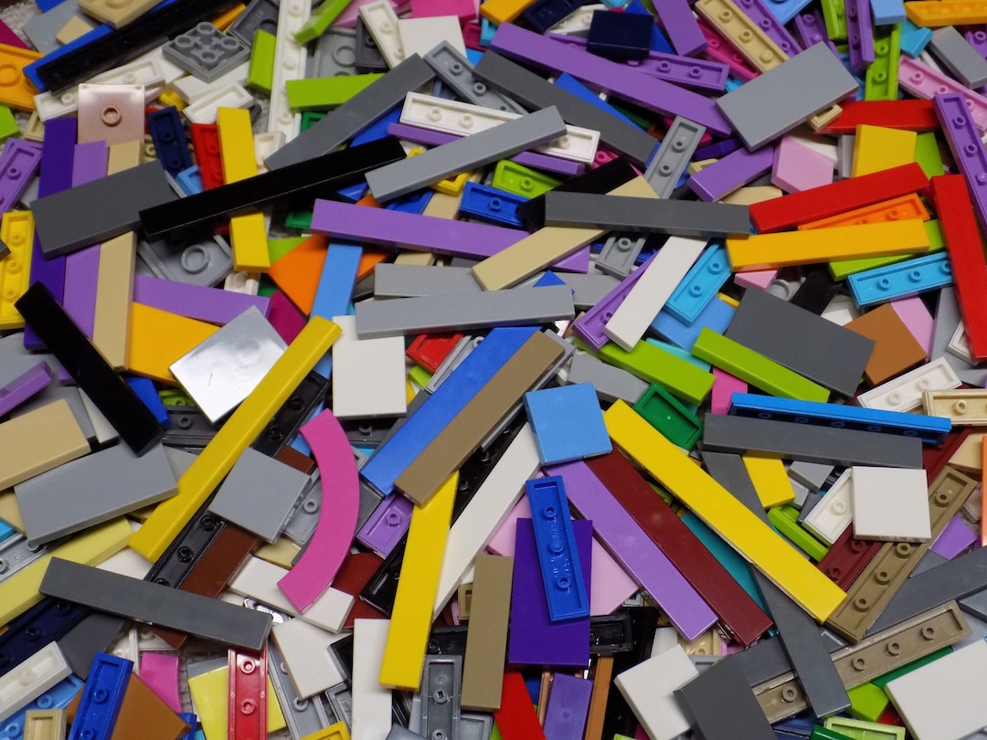 LEGO 100 Pc Assorted Tiles Lot Flat Finishing Plate Smooth - Etsy