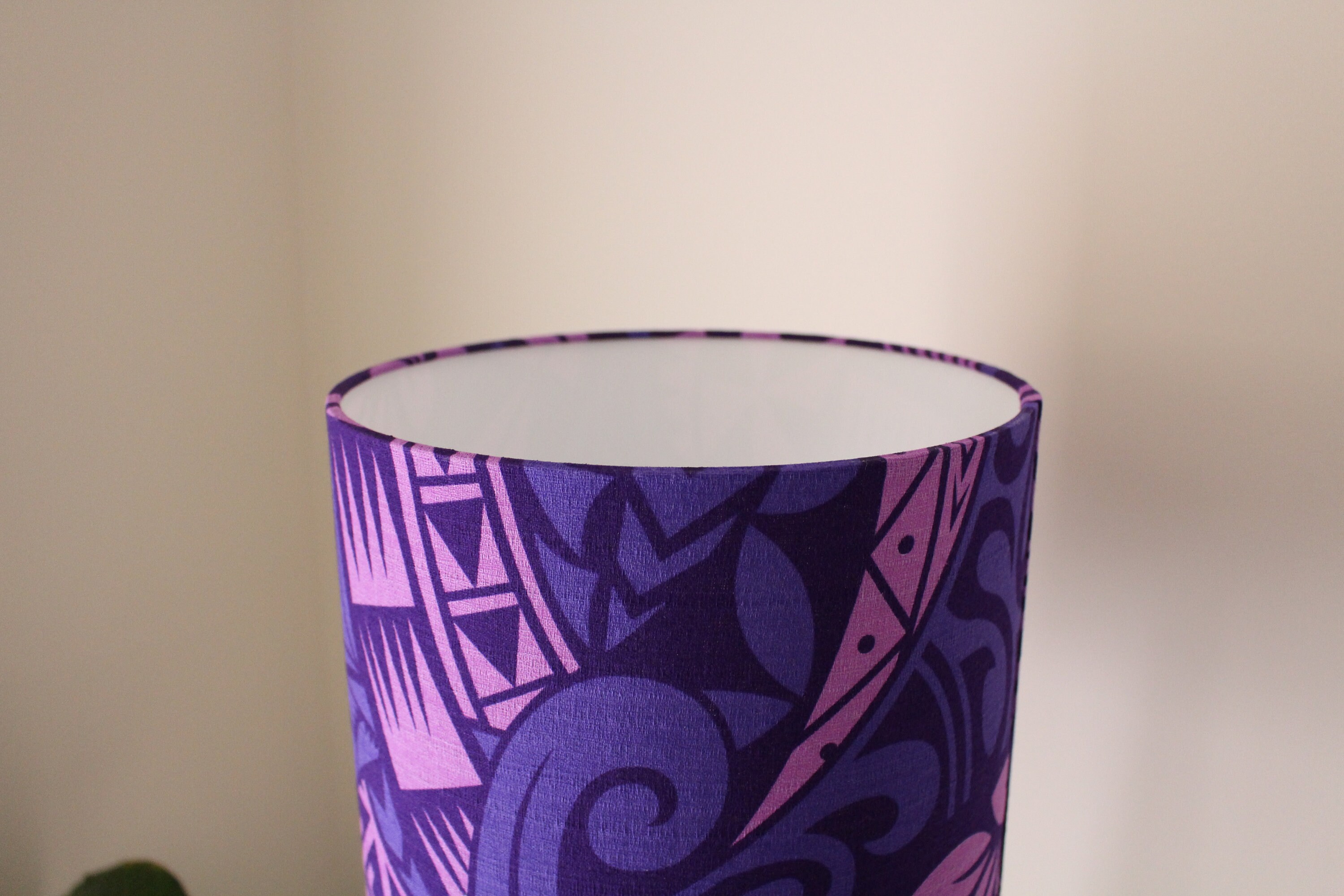 Purple Samoan Lamp Shade Polynesian Decor Nursery Room | Etsy