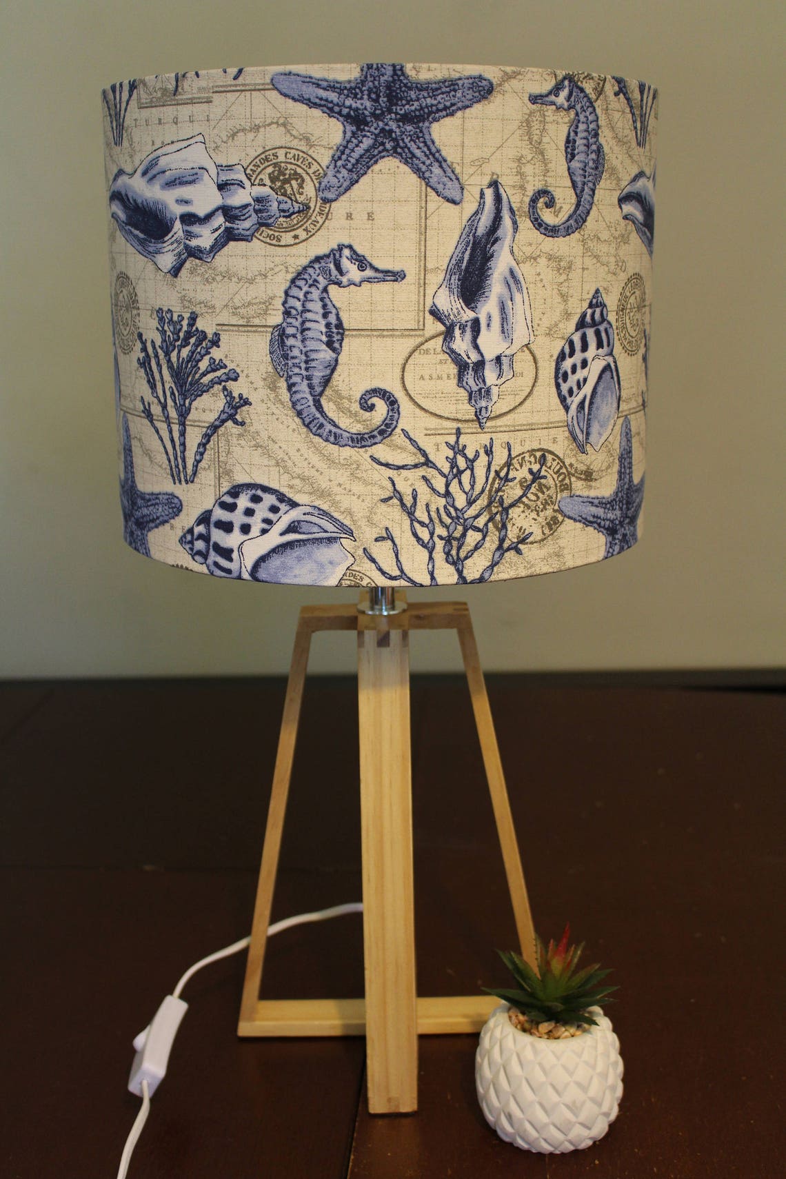 Seashells Coastal Lamp Shade Nautical Lampshade Sea | Etsy