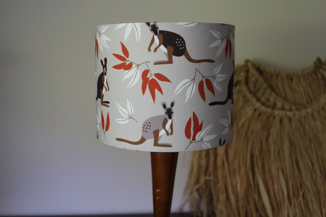 Kangaroo Native Australian Animals Lamp Shade - Cute Animal Nursery ...