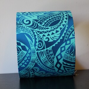 Ocean Blue Samoan Lamp Shade - Inspired by Disney's Moana - Heart of Te ...