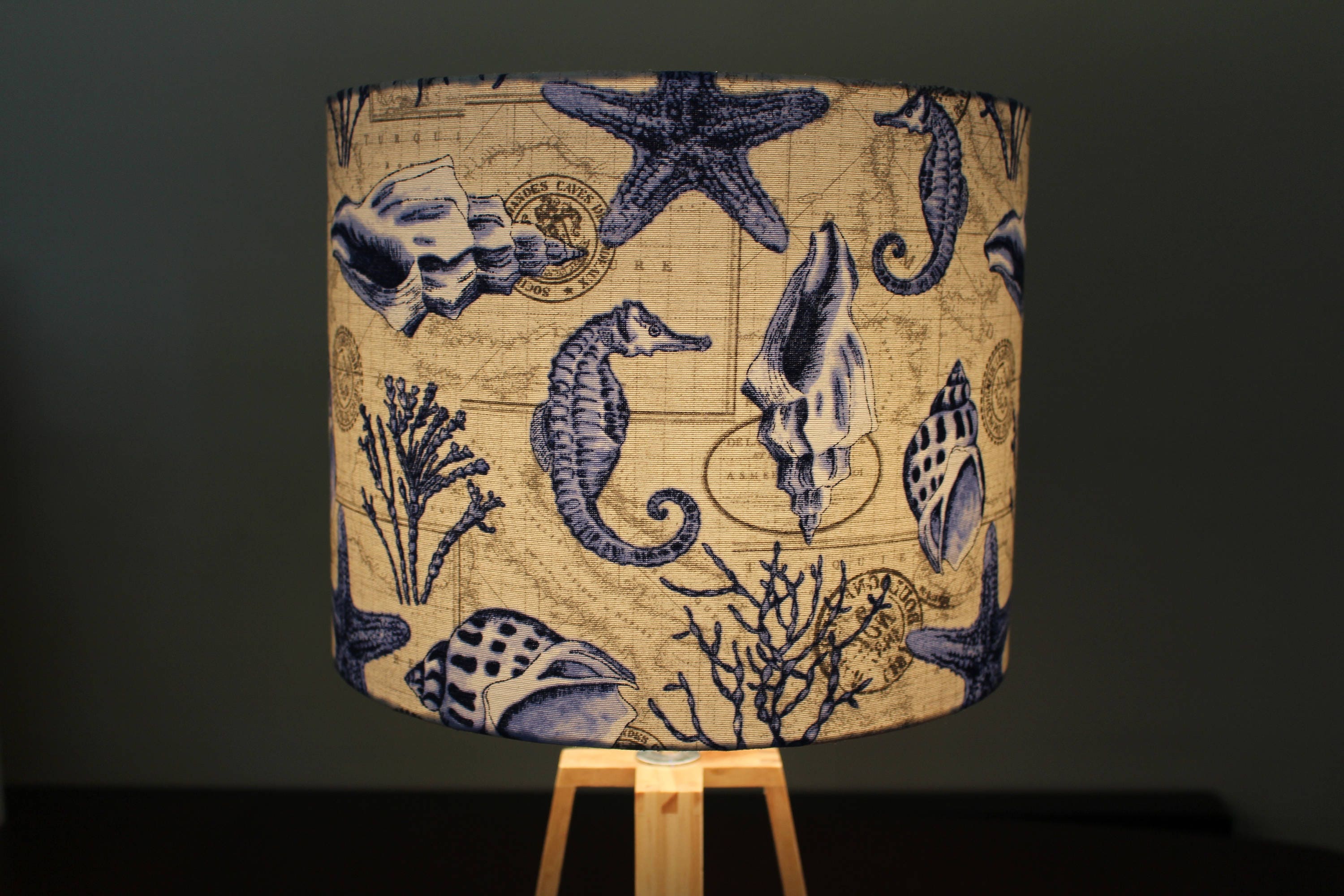 Seashells Coastal Lamp Shade Nautical Lampshade Sea | Etsy