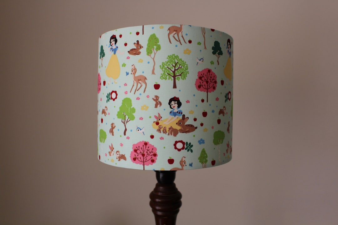 Snow White and Animal Friends Lamp Shade Girls Bedroom Princess Decor ...