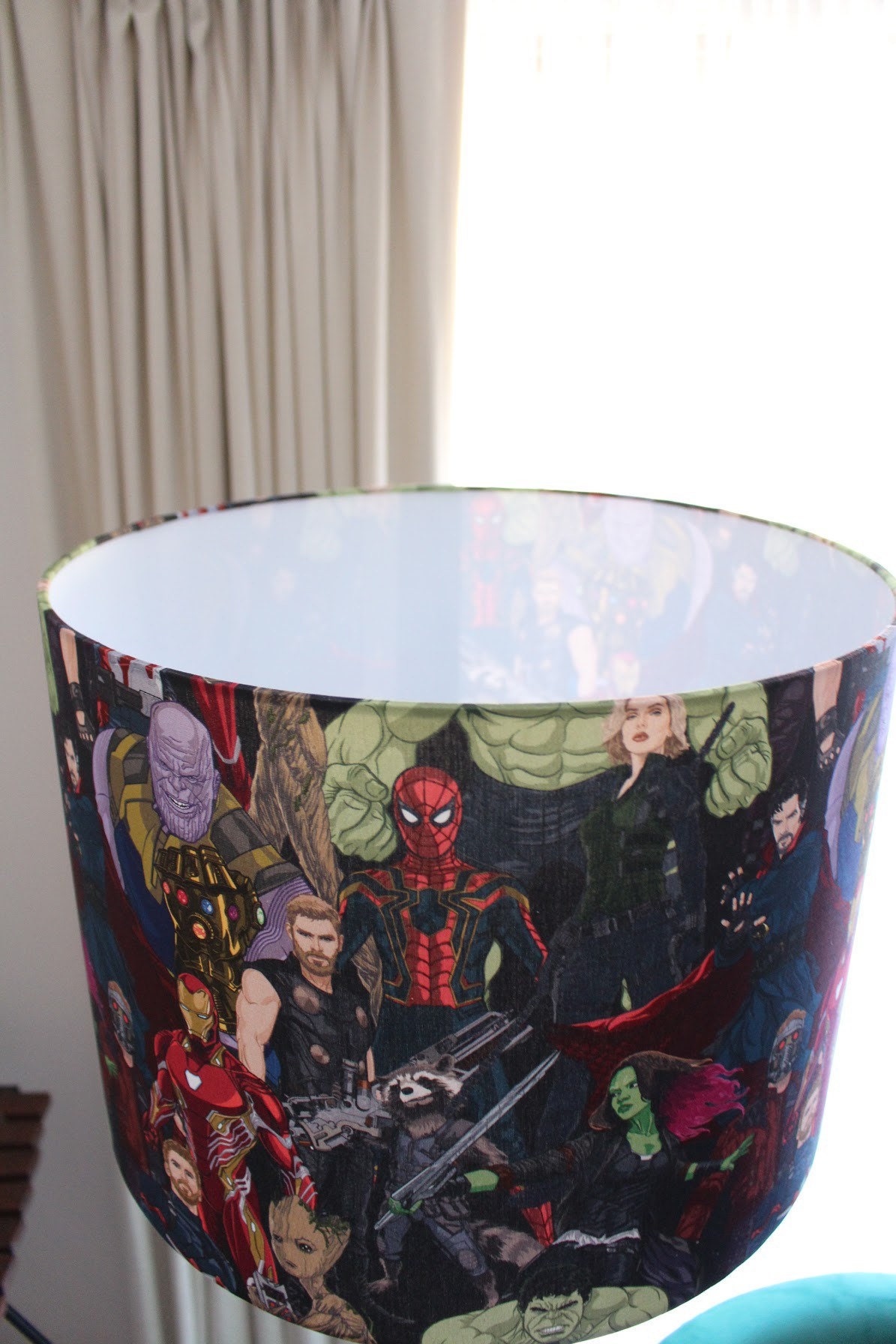 Avengers Infinity War Lamp Shade - Marvel Cinematic Universe Lamp - Etsy
