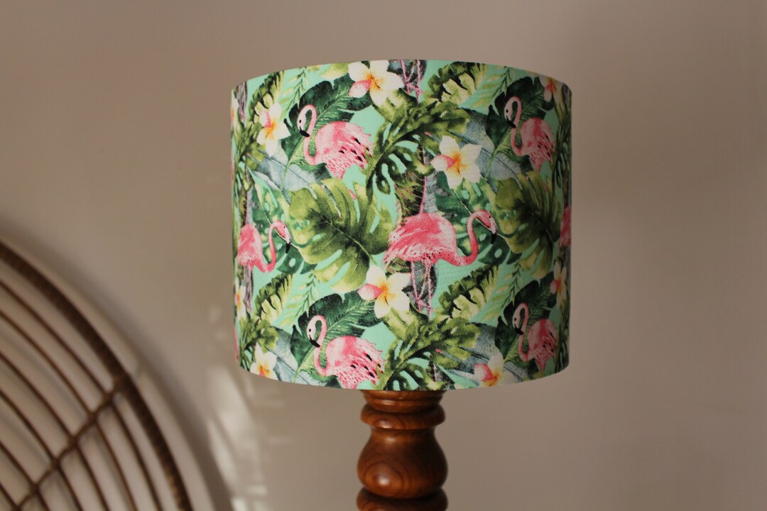 Flamingo Party Lamp Shade - Tropical Retro Lampshade - Etsy