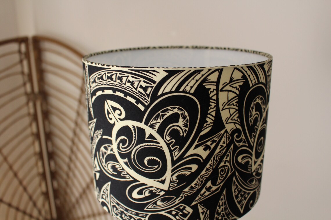 Turtle Honu Samoan Table Lamp - Tropical, Tribal Tiki Lamp - Polynesian ...