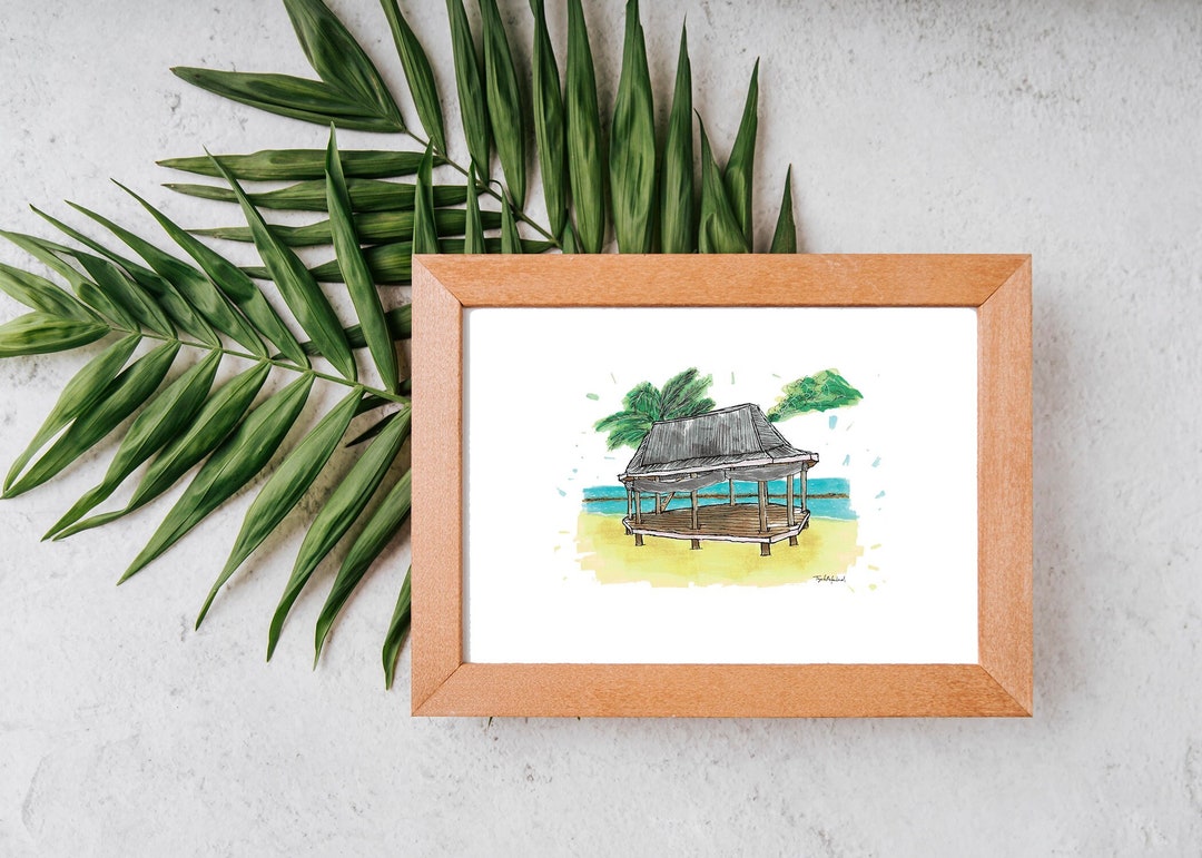 Tafatafa Beach | Samoan Digital Prints | Samoan Beach Print | Wall ...
