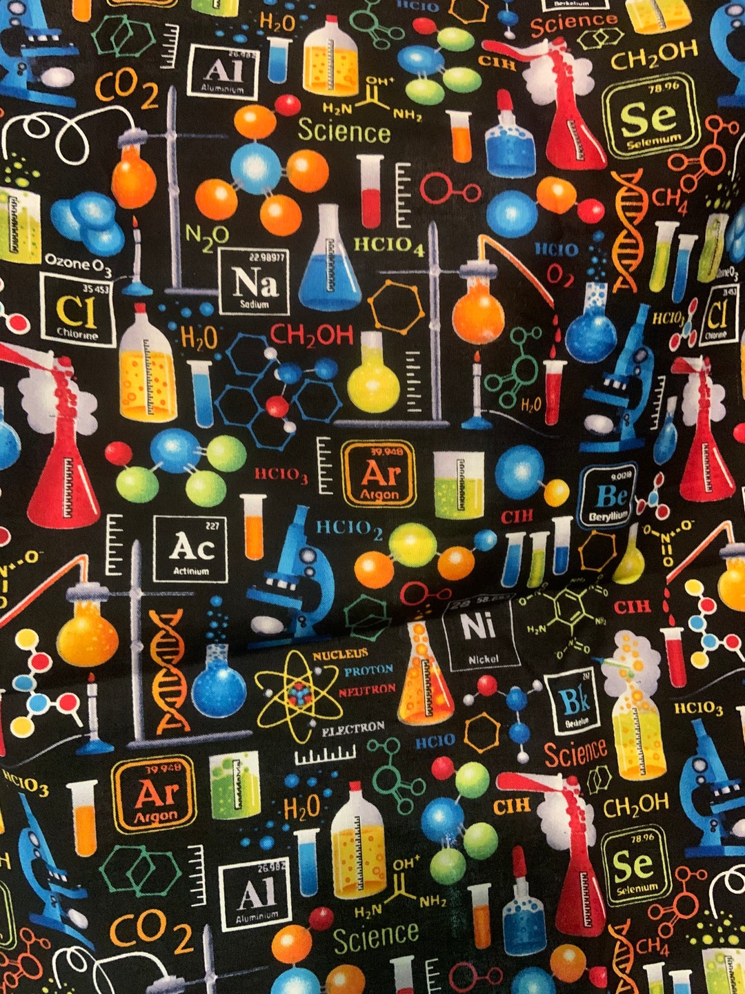 Chemistry Lampshade - Science Geek-chic Lamp - Chemical Formula - Etsy