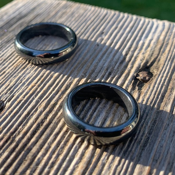 Hematite Ring - Etsy