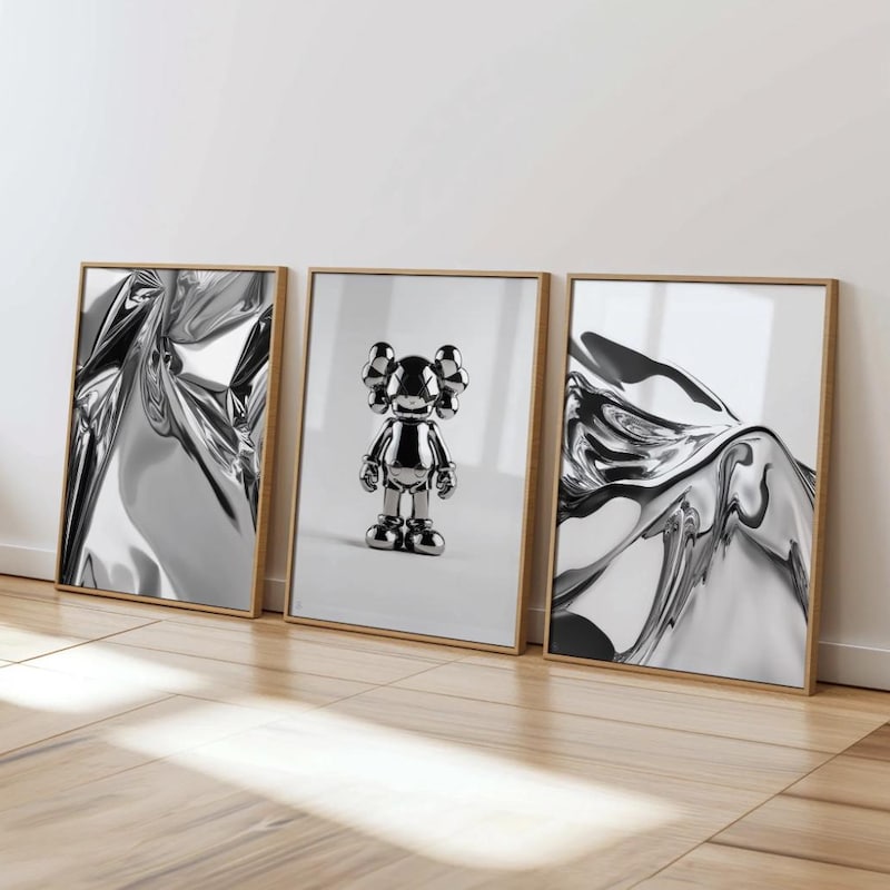 Chrome Modern Art - Etsy
