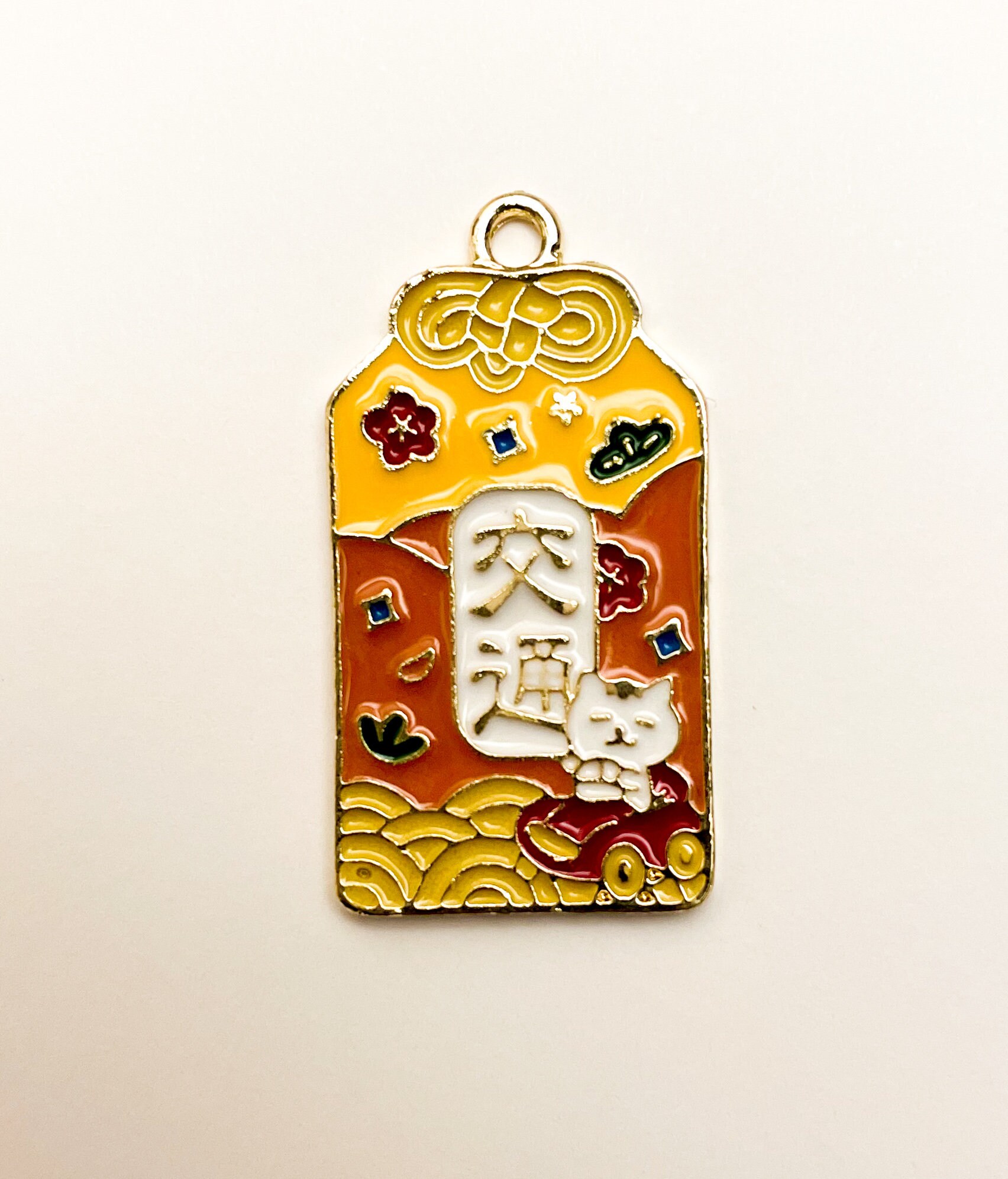 RESTOCK Omamori Japanese Protective Charm Metal Gold Plated | Etsy