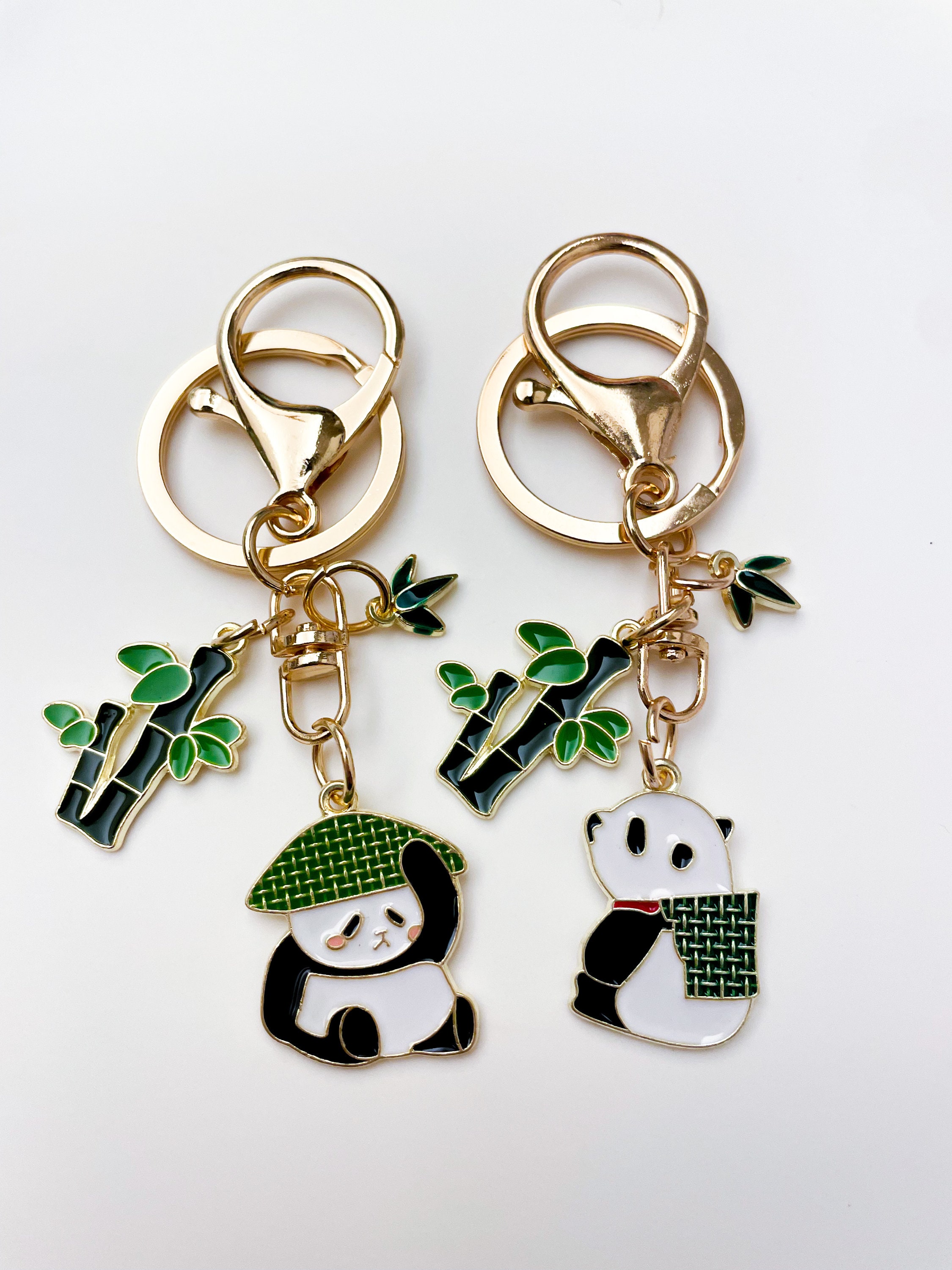 Panda Couple Keychain - Etsy