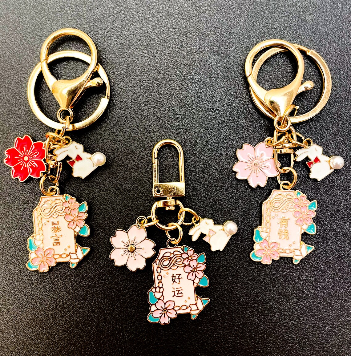 Omamori Japanese Protective Charm Keychain Metal Gold Plated | Etsy