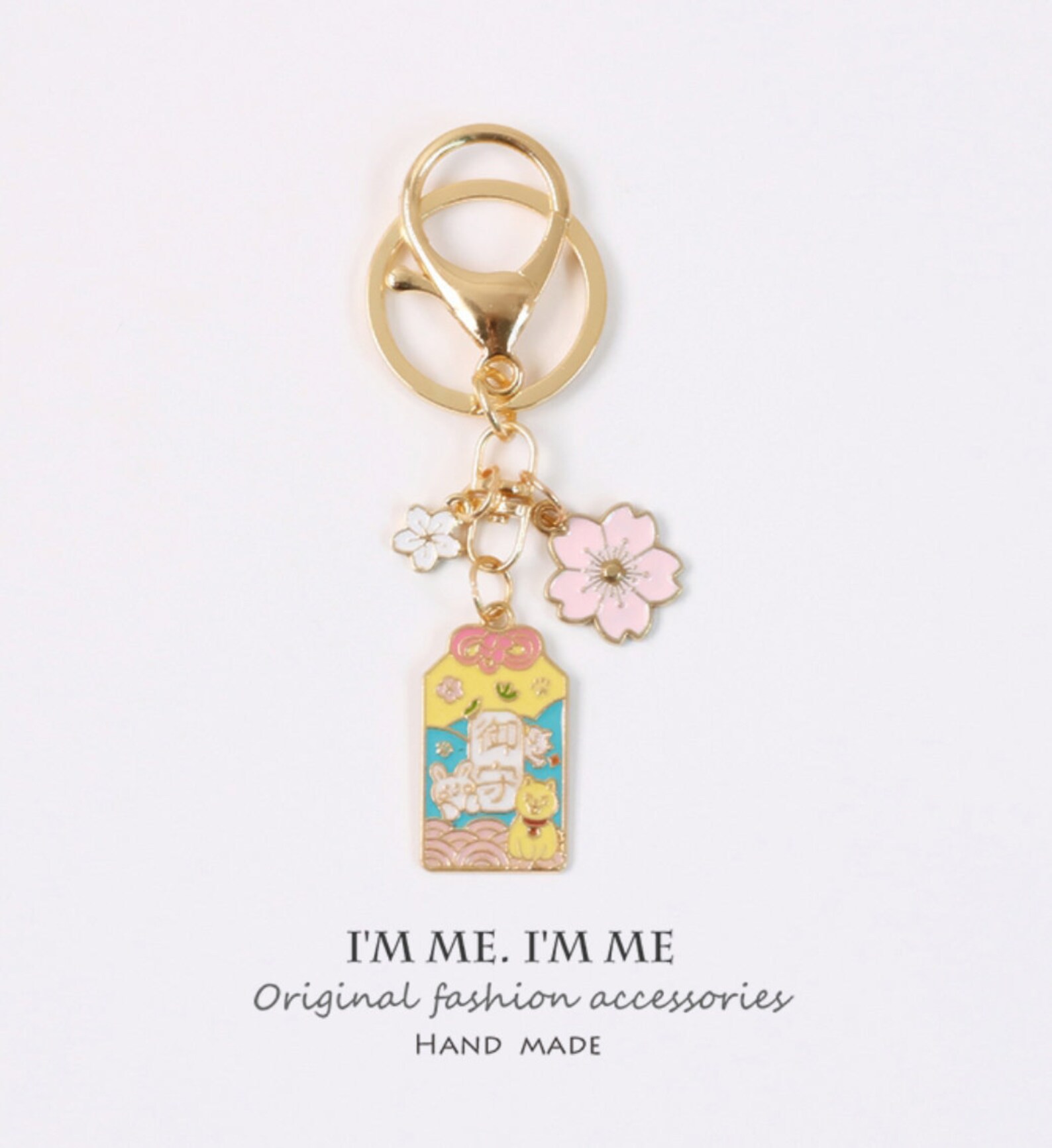Omamori Japanese Protective Charm Keychain Metal Gold Plated - Etsy Canada