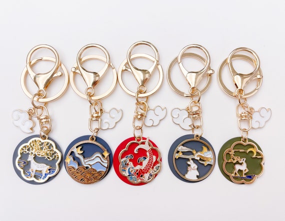 Japanese Guardian Inspired Keychain Protective Fortune Animal | Etsy Canada