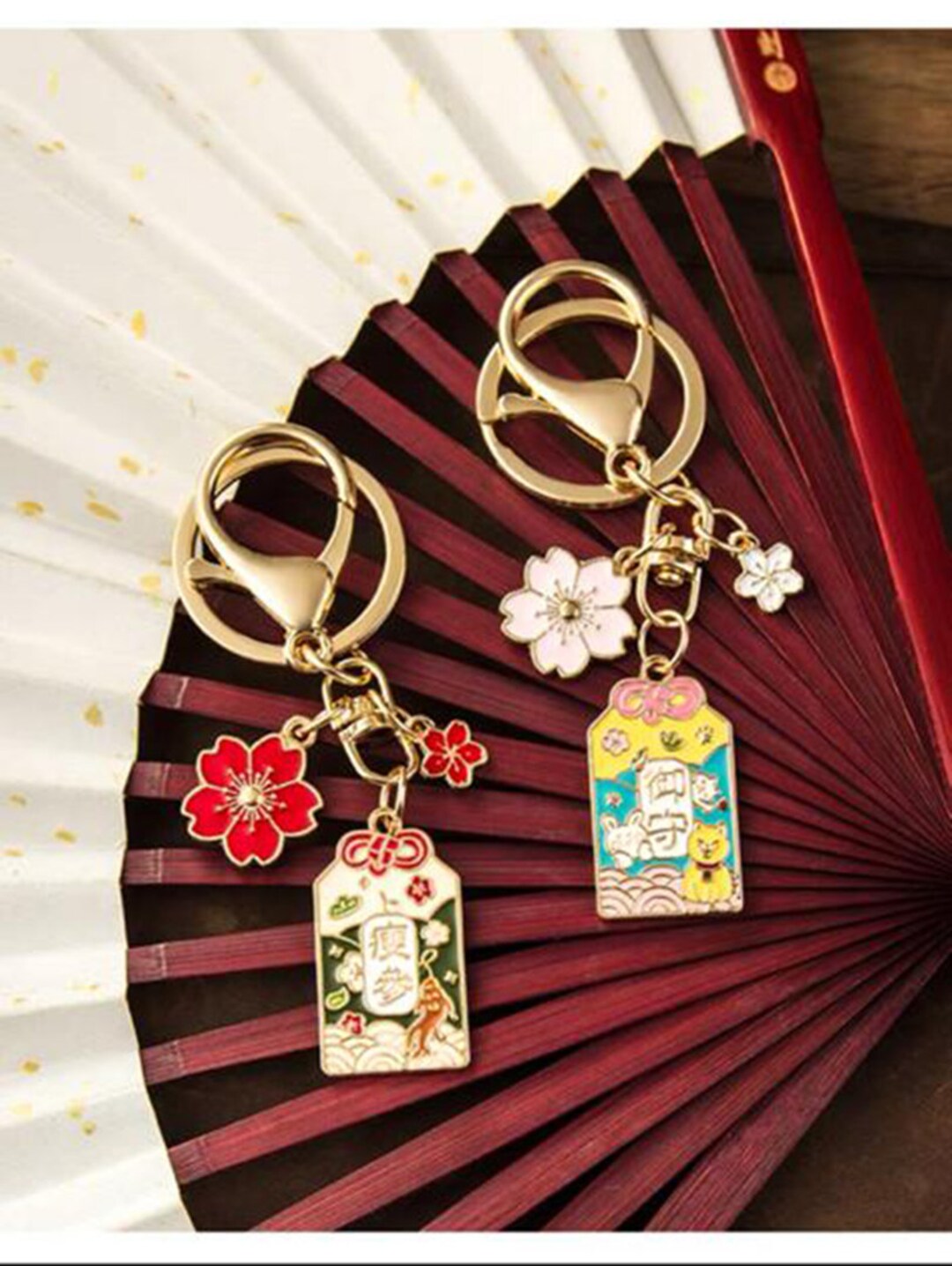 Omamori Japanese Protective Charm Keychain Metal Gold Plated - Etsy Canada