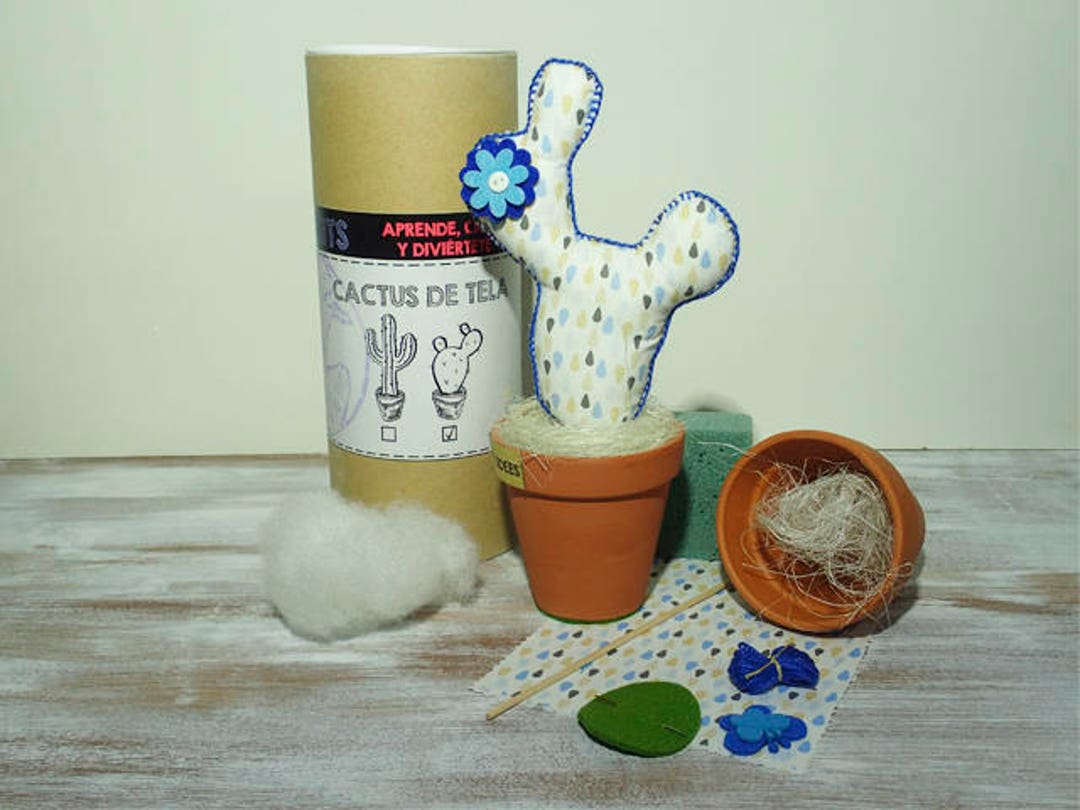 Kit Sew Your Cactus Fabric, Sewing Kit for Beginners, Do It Yourself ...