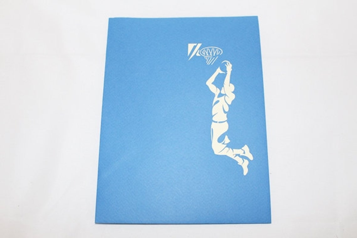 Basketball Players Pop up Card Birthday Card Greeting Card - Etsy