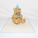 Birthday Bear Pop up Card Birthday Card Greeting Card - Etsy