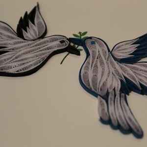 Love Doves Birds, Quilling Card, Birthday Card, Greeting Card, Birthday ...