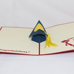 Graduation Hat, Pop up Card, Birthday Card, Greeting Card, Birthday Pop ...