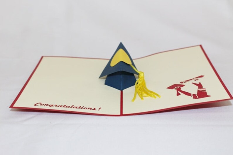 Graduation Hat, Pop up Card, Birthday Card, Greeting Card, Birthday Pop ...