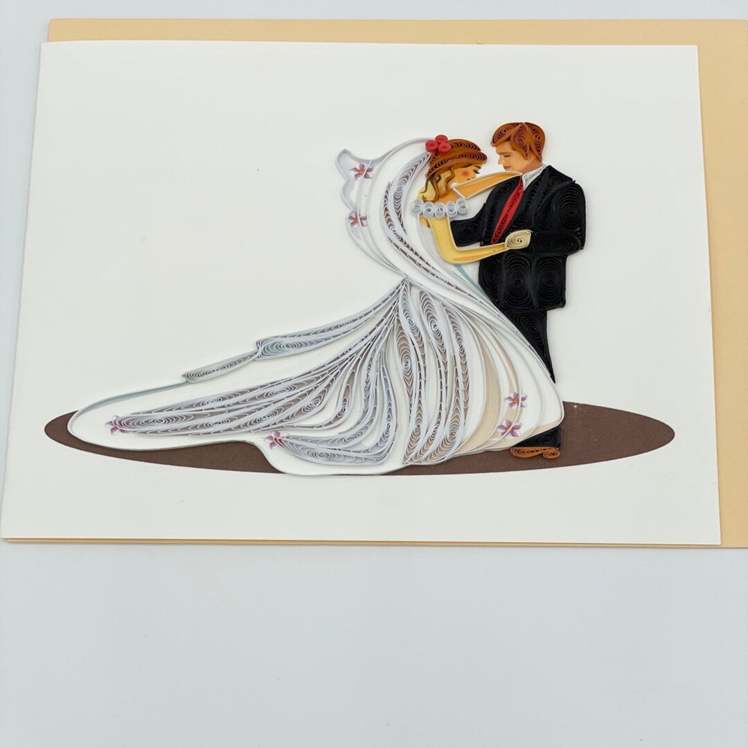 Dancing Couple, Valentines Quilling Card, Birthday Card, Greeting Card ...