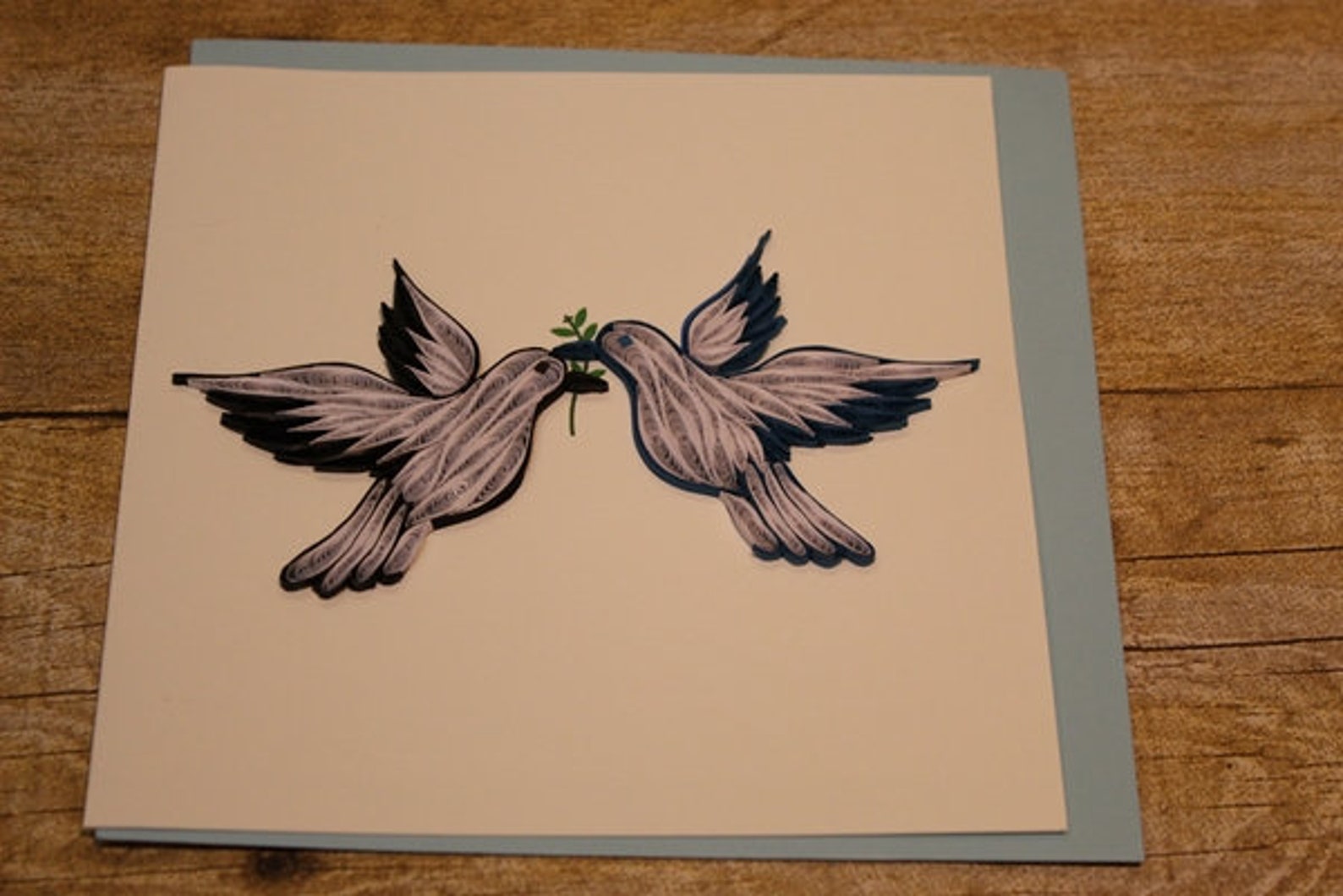Love Doves Birds Quilling Card Birthday Card Greeting Card | Etsy