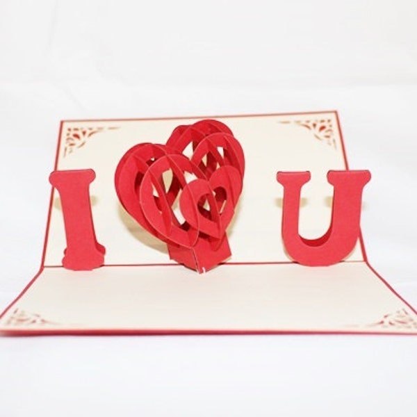 Pop up Letters Card - Etsy