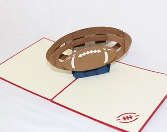 Football Pop up Card - Etsy