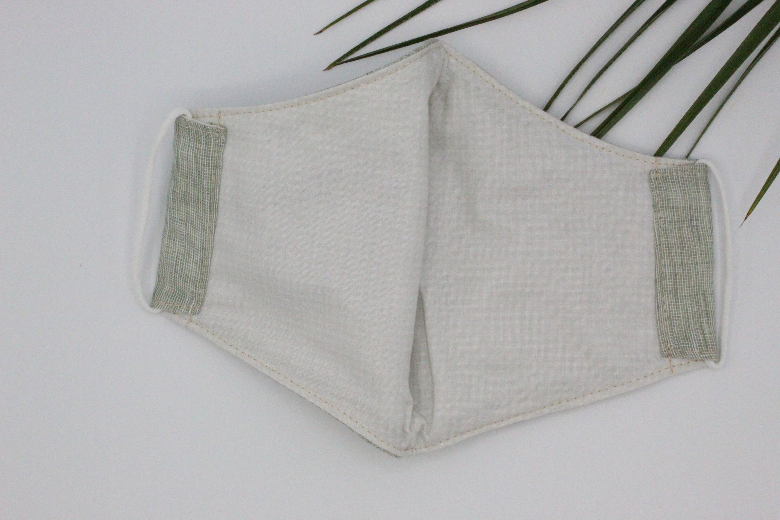 Gone Fishing, Fisher Mask, Hand Embroidered Linen, Face Mask, Washable ...