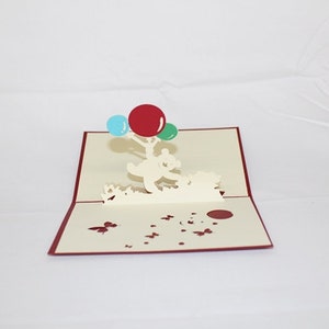 Bear, Pop up Card, Birthday Card, Greeting Card, Birthday Pop up Card ...